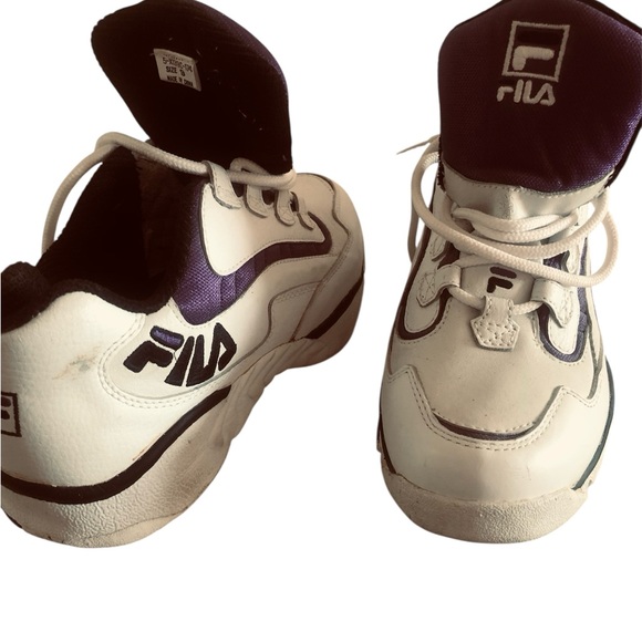Fila | Shoes | Vintage Fila Classic White And Purple Shoes | Poshmark